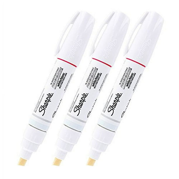 Sharpie Oil Based Paint Marker, Bold Point, White, 3/Pack - Walmart ...