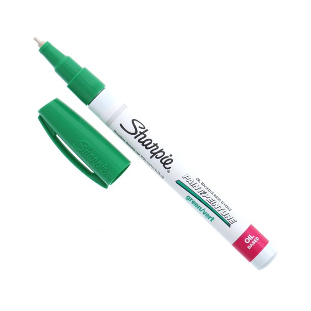 Sharpie® Oil-Based Paint Marker, Extra Fine Point, Green - Walmart ...