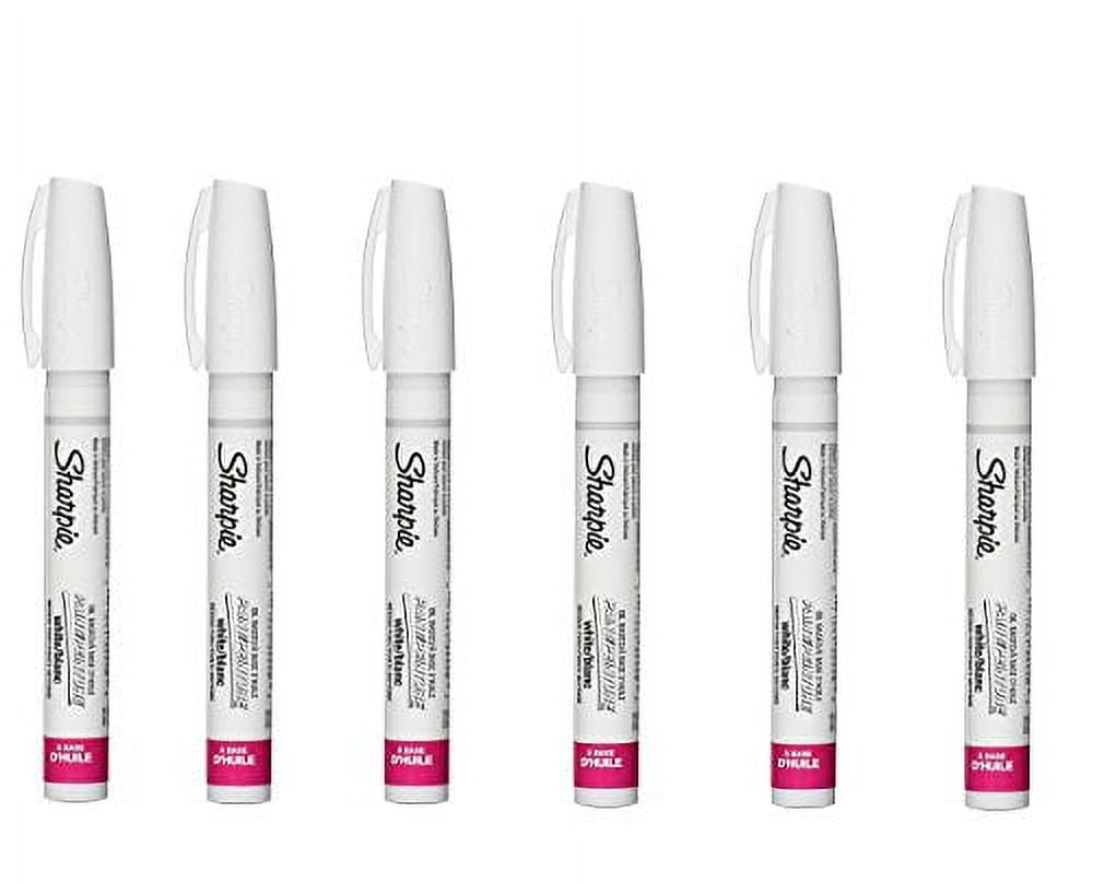 Sharpie Permanent Oil-Based Paint Marker, Medium Point, White Ink ...