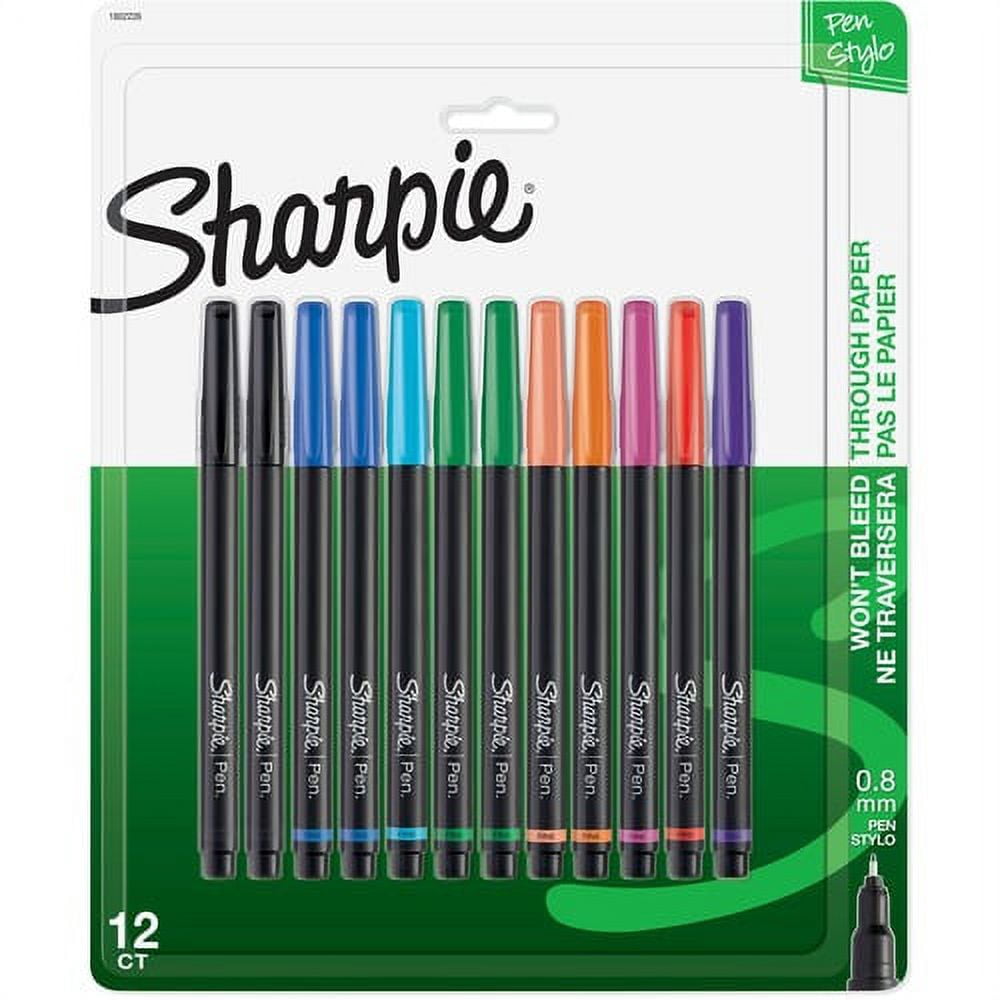 Sharpie Pen - Fine Point - Fine Pen Point - Black, Blue, Turquoise ...