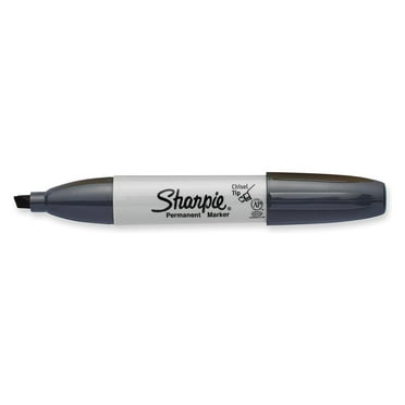 Sharpie Permanent Markers Broad Pack, Chisel Tip, Blue, 12 Count ...