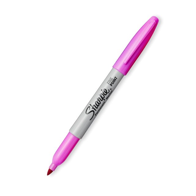 Sharpie Permanent Marker, Fine Point Electric Pink - Walmart.com