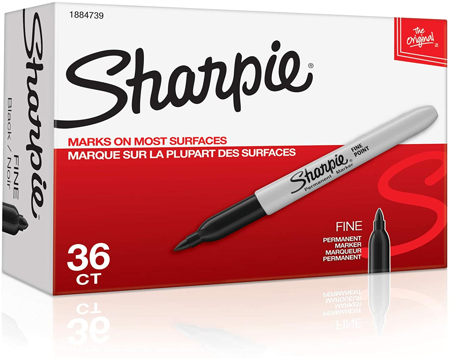 Sharpie Permanent Markers, Fine Point, Black, 36 Count - Walmart.com