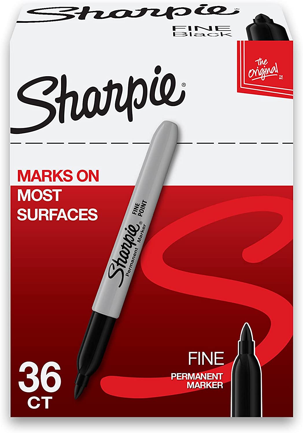 Sharpie Extreme Permanent Markers, Fine Point, Black, 12 Count ...