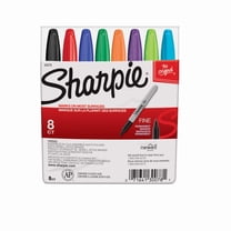 Sharpie Permanent Markers, Fine Point, Assorted Colors, 8 Count ...