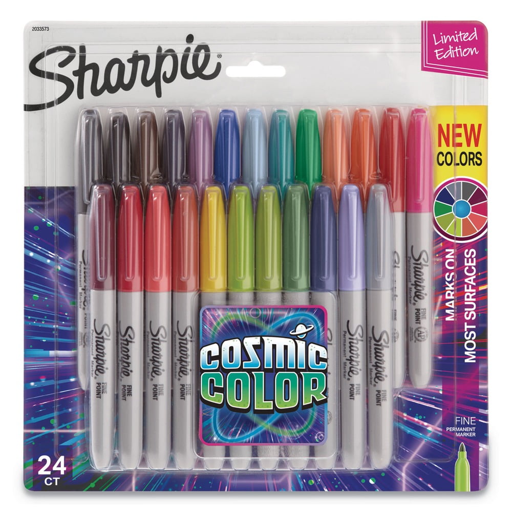 Creative Individual Colorful Sharpie Cosmic Colors Marker Set, 24-Fine ...