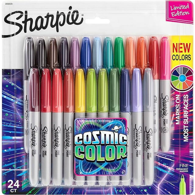 Sharpie Permanent Markers, Fine Point, Cosmic Color, Limited Edition ...