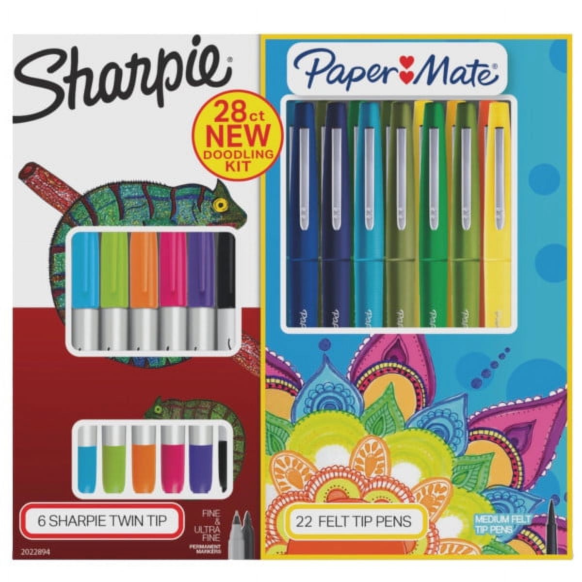 Sharpie Permanent Markers & Paper Mate Flair Box 28ct - Walmart.com