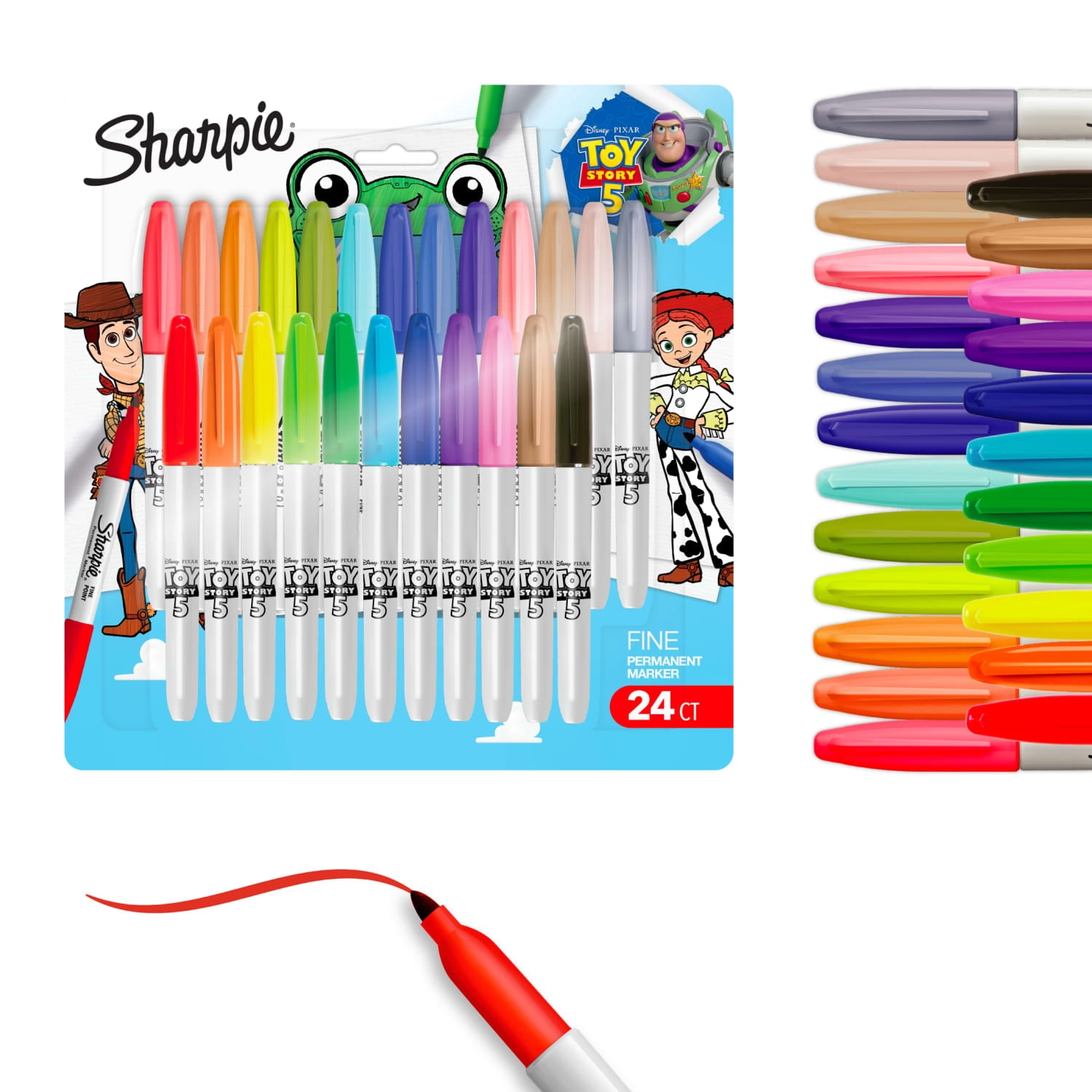 Sharpie Permanent Markers, Toy Story 5 Packaging, Assorted, Fine Point ...