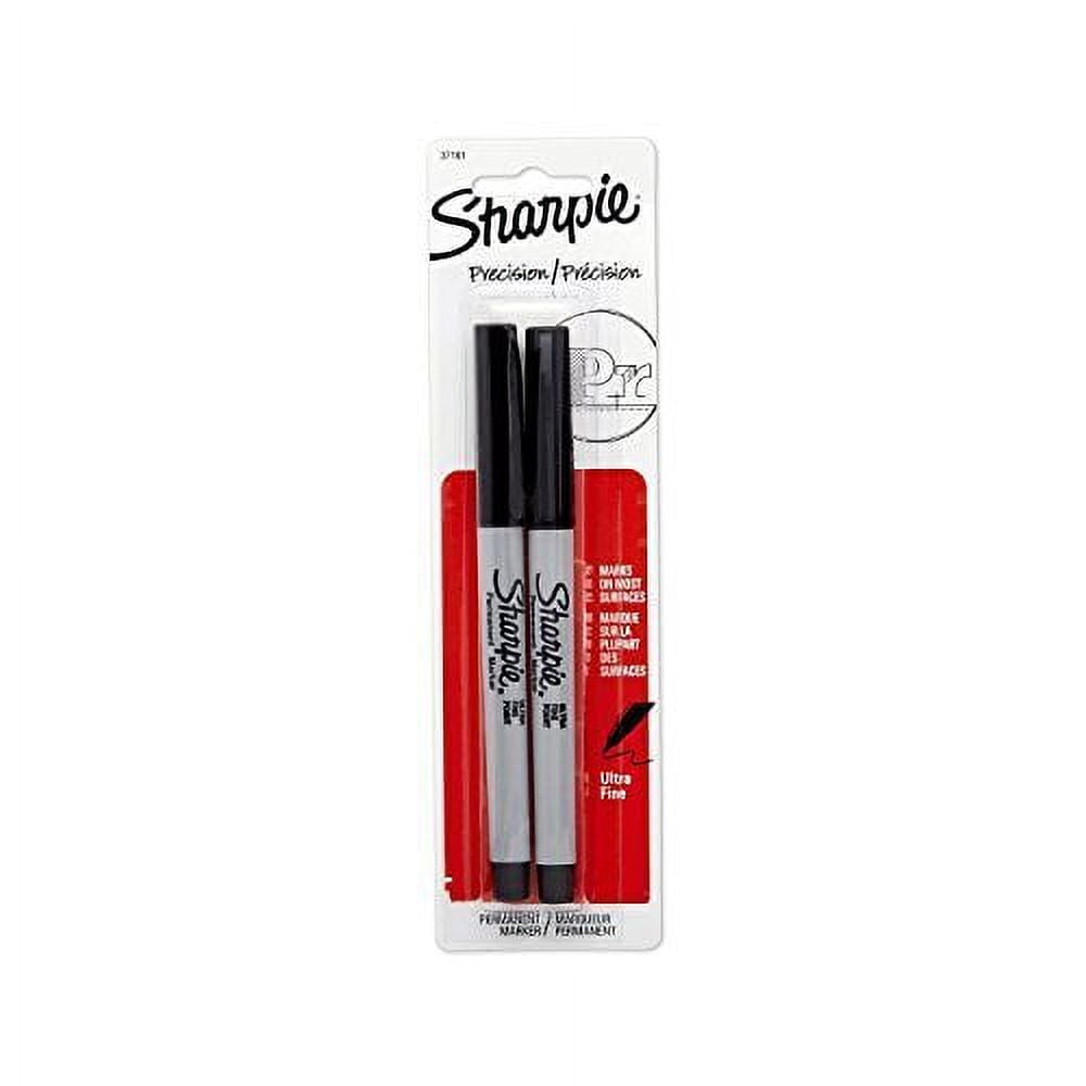 Sharpie Permanent Markers, Ultra Fine Point, Black, 4 Packs of 2-Pack ...