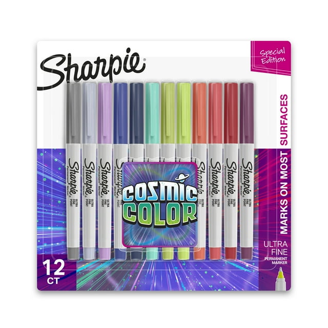 Sharpie Permanent Markers, Ultra Fine Point, Cosmic Color, Limited ...
