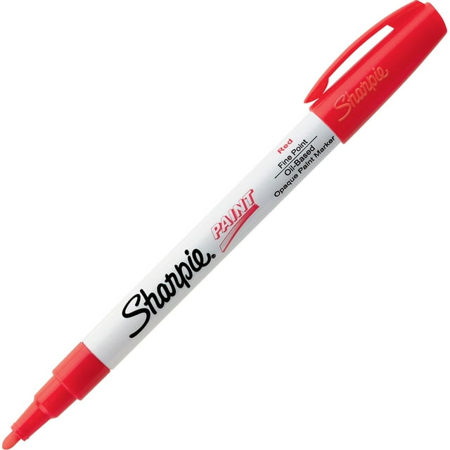 Sharpie Permanent Paint Marker Fine Point Red 35535 - Walmart.com