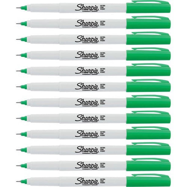 Sharpie Precision Permanent Markers - Ultra Fine Marker Point - Green ...