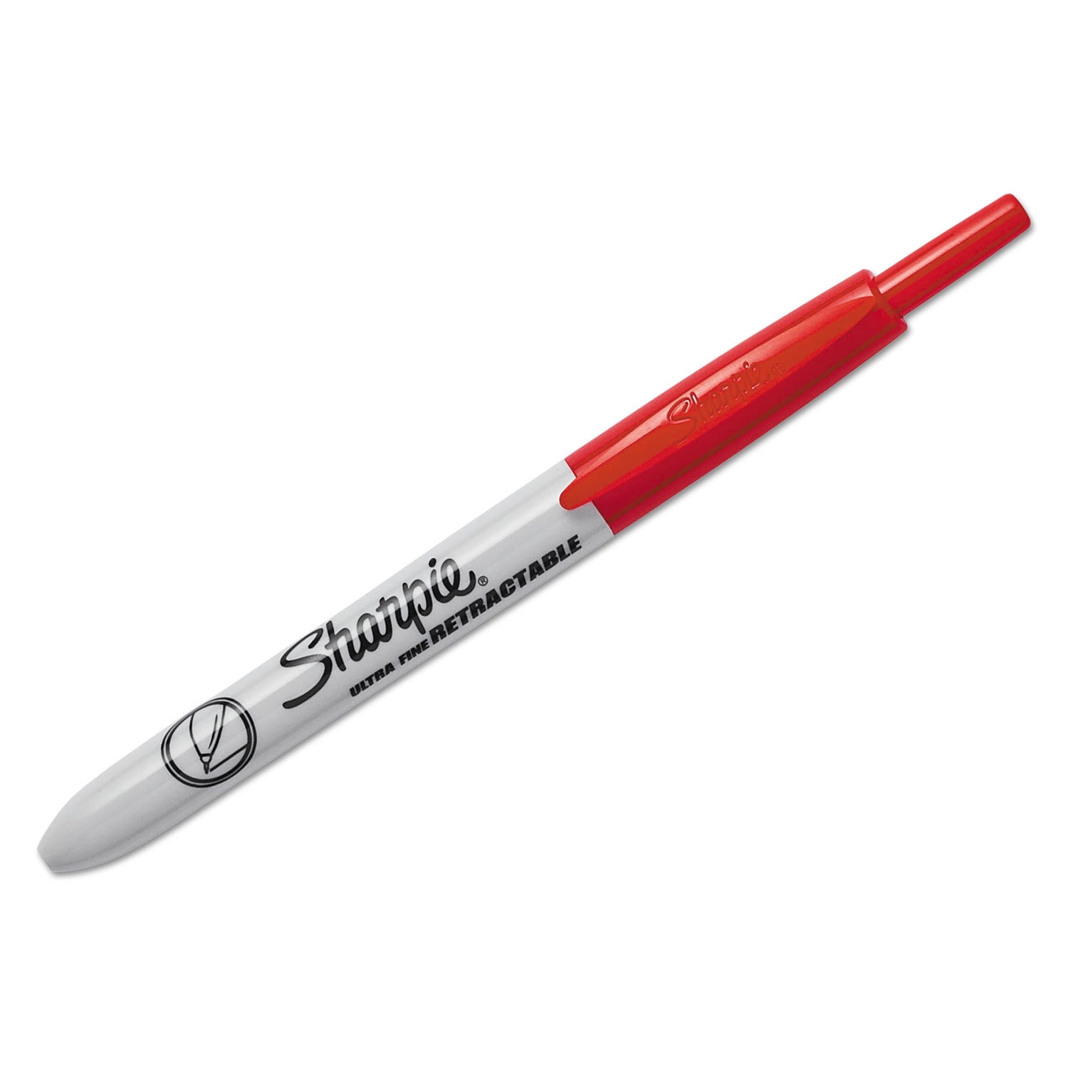 Sharpie Retractable Permanent Marker Ultra Fine Tip Red 1735791 ...