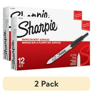 Sharpie Ultra Fine Point Retractable Permanent Markers, Black, 3/pkg ...
