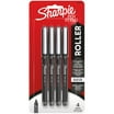 Sharpie Rollerball Pens, .5mm Needle Point, 4/Pkg, Translucent Grip ...