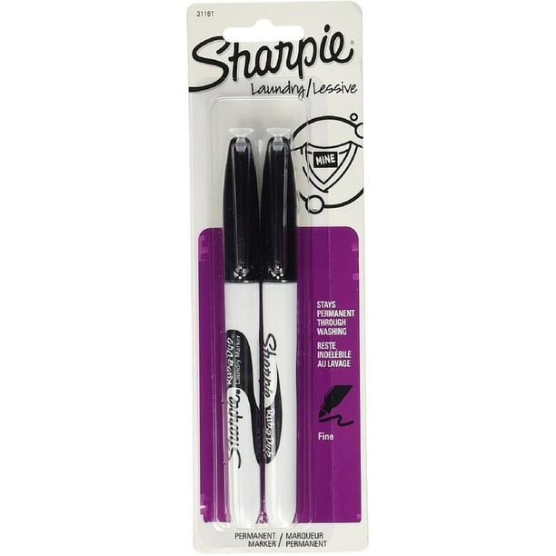 Sharpie Rub-a-Dub Fine Point Laundry Marker, Black 2 ea - Walmart ...