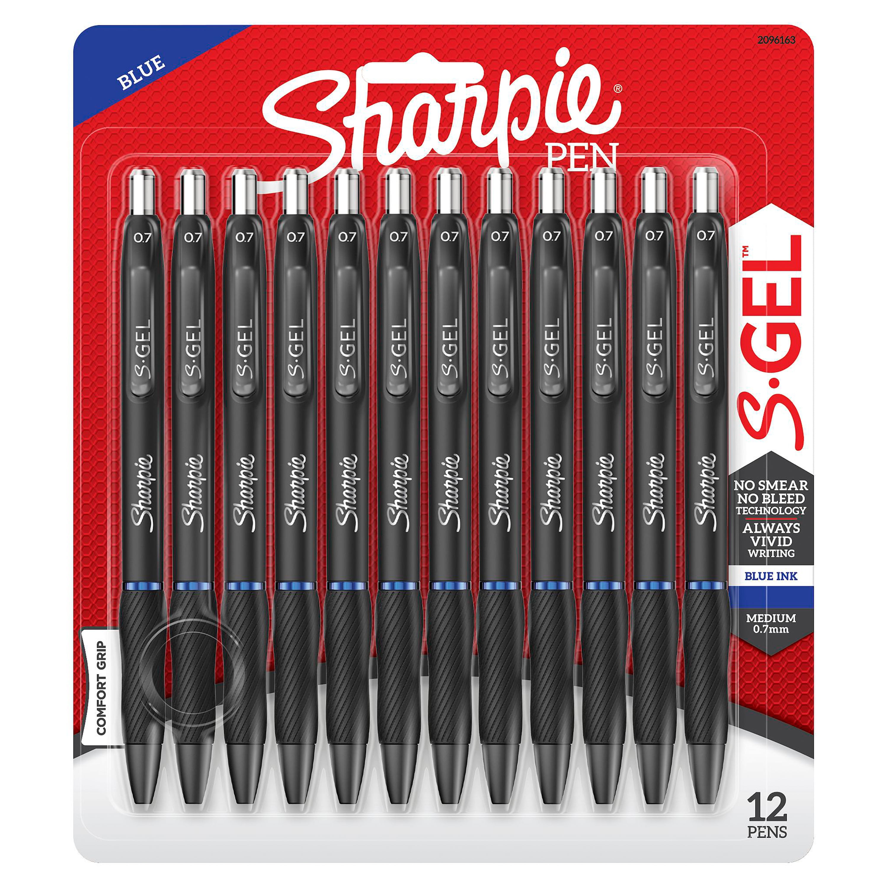 Sharpie S-Gel Pens, Medium Point (0.7mm), Blue Ink, High-Performance ...