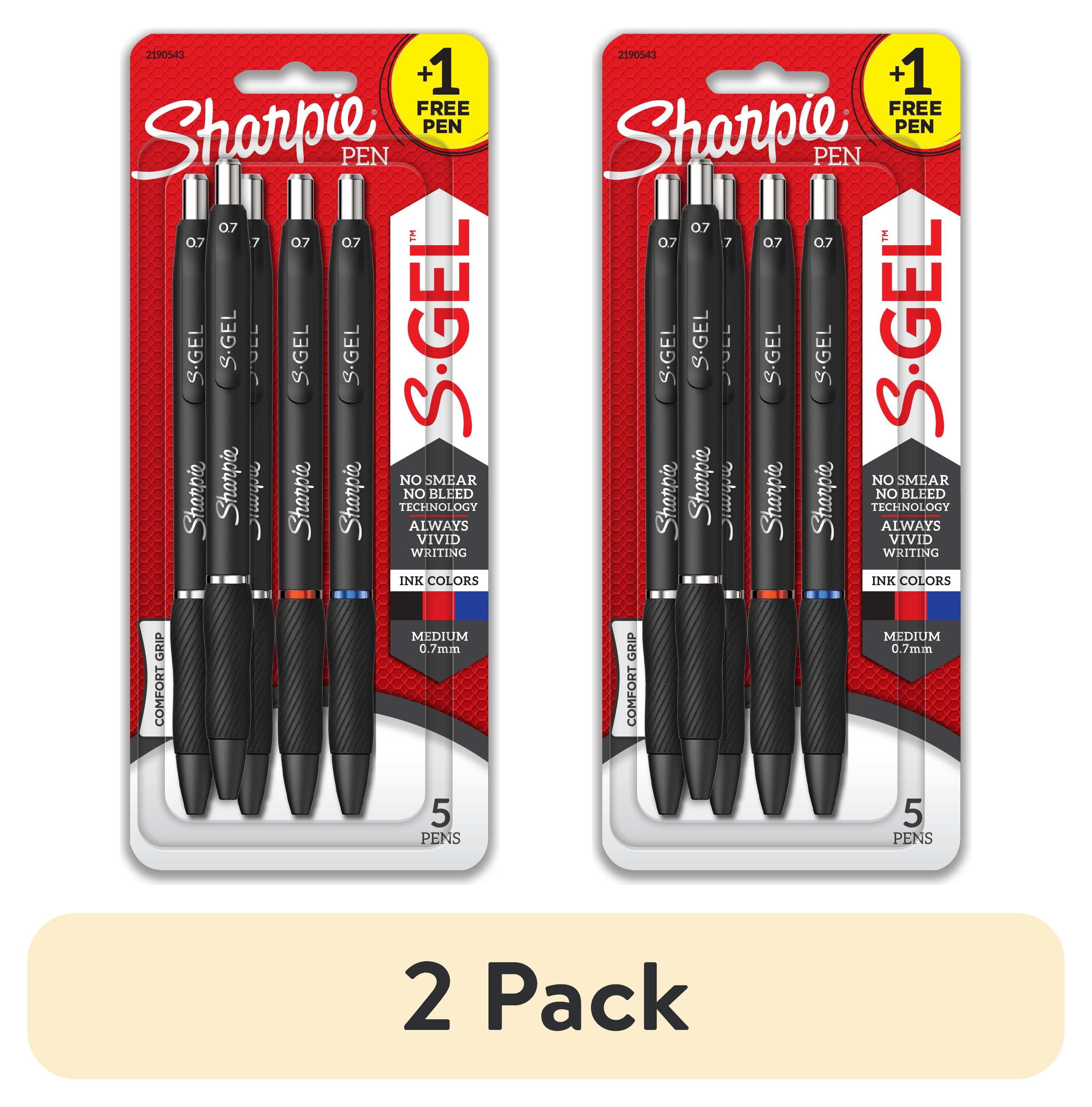 (2 pack) Sharpie S-Gel Gel Pens, Medium Point, 0.7mm, Assorted Ink ...