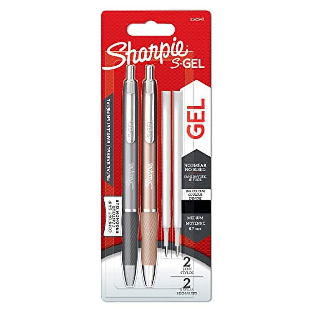 Sharpie S-Gel | Metal Gel Pens | Medium Point (0.7mm) | Steel Grey ...