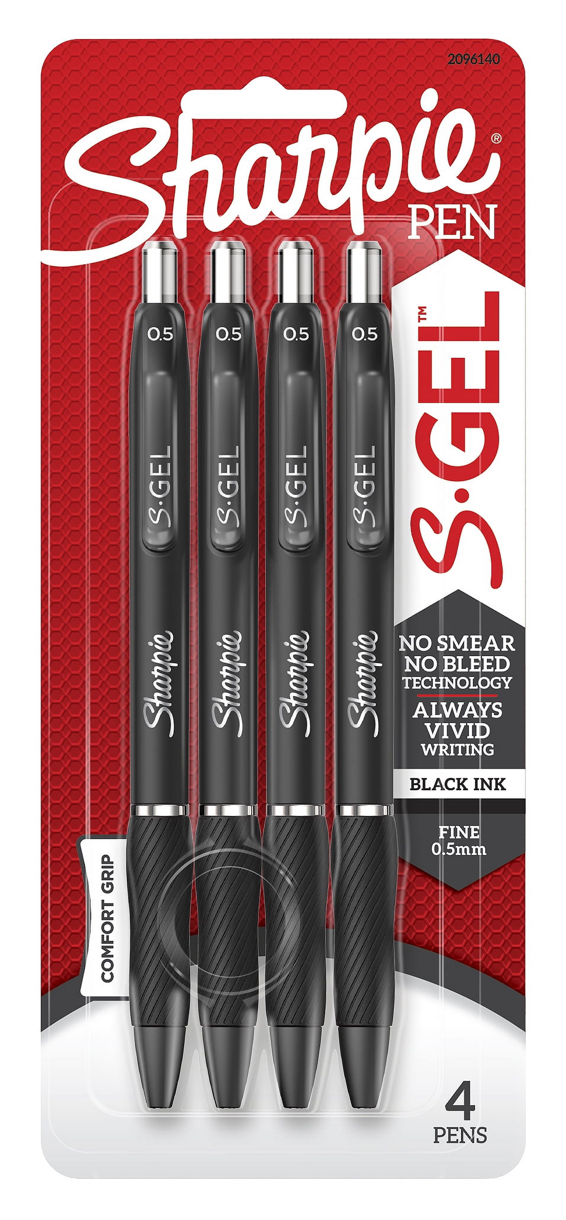 Sharpie S-Gel, Gel Pens, Bold Point (1.0mm), Black Ink Gel Pen, 12 ...