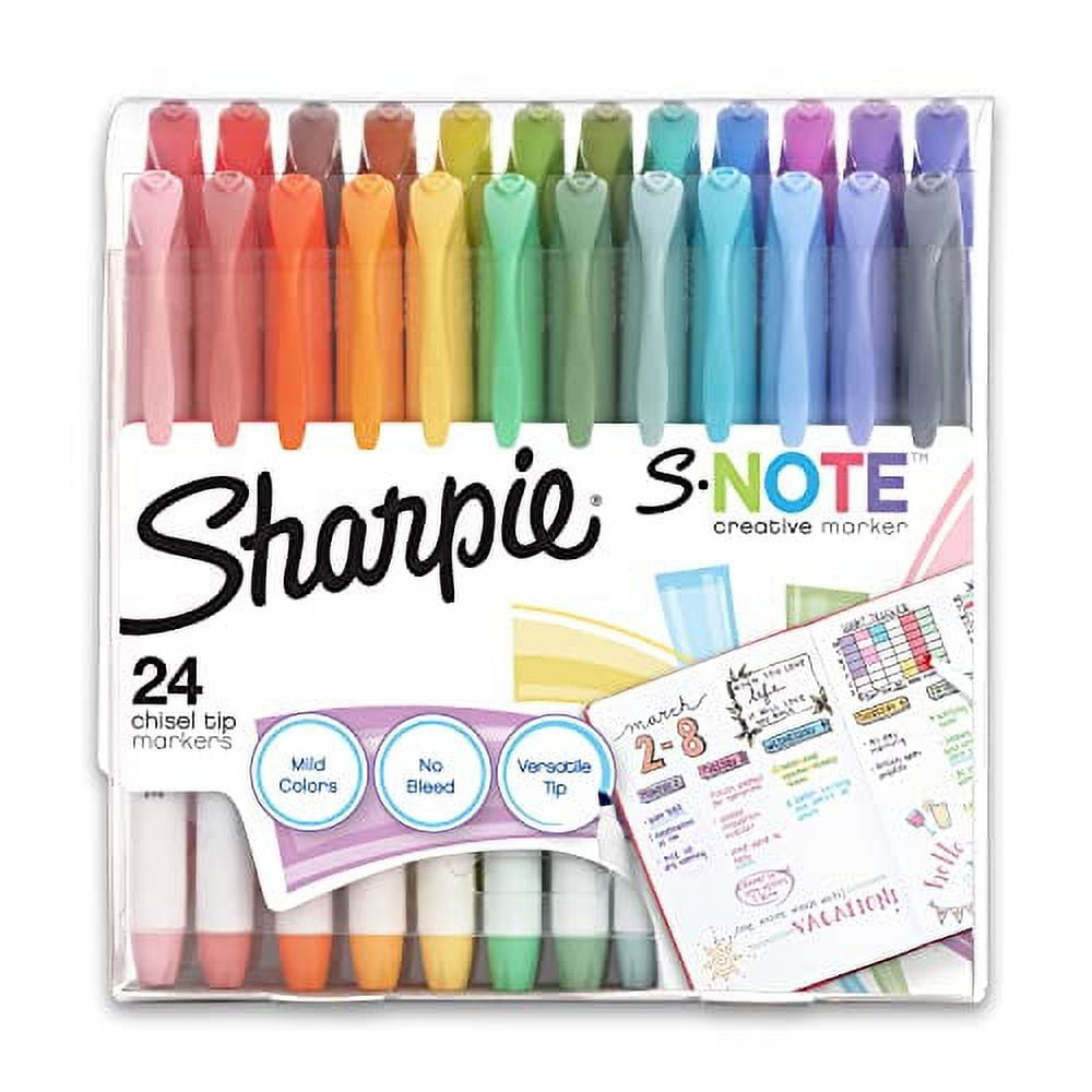 Sharpie S-Note Creative Markers, Highlighters, Assorted Colors, Chisel ...