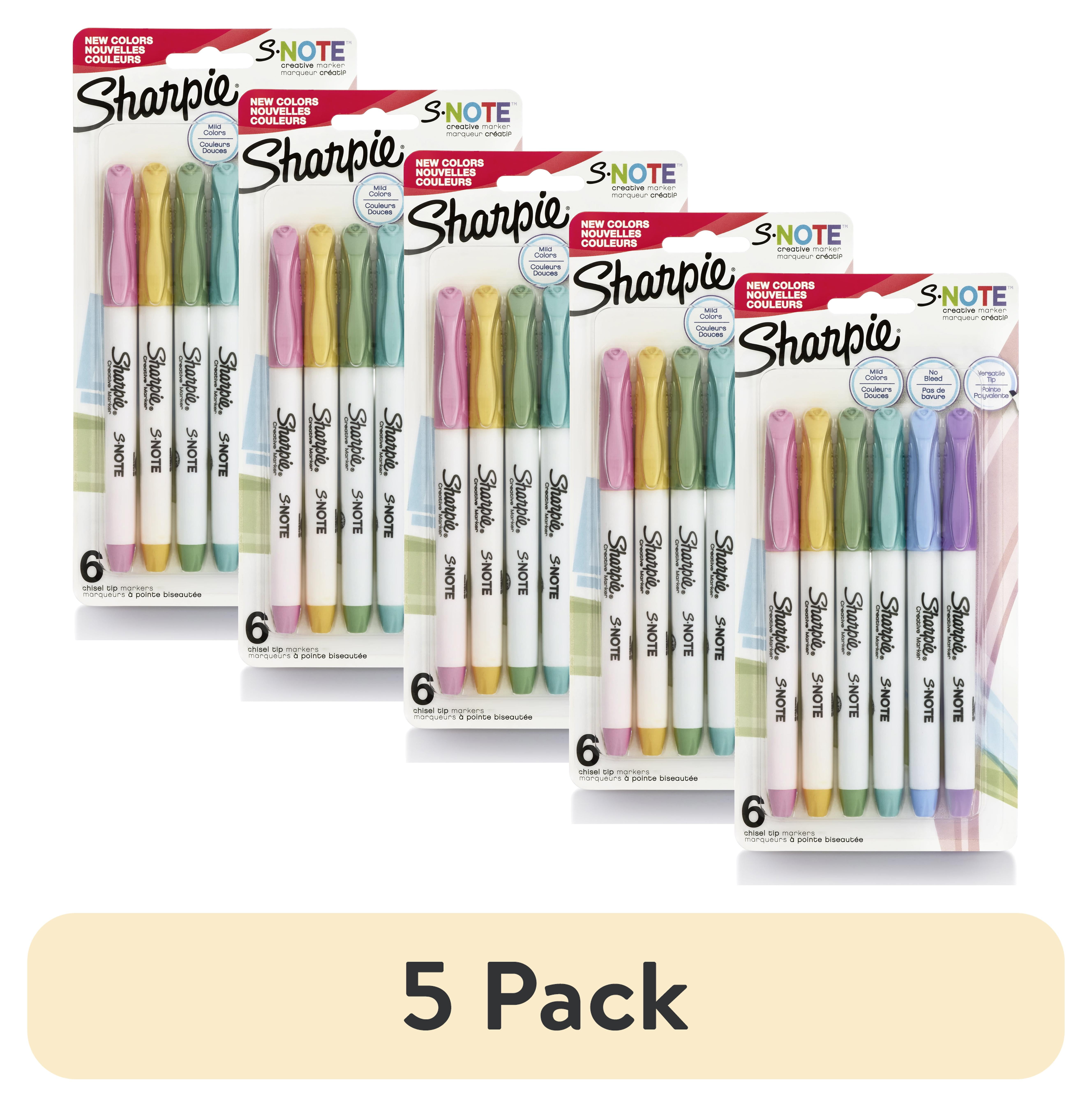 (5 pack) Sharpie S-Note Creative Markers, Highlighters, Assorted Colors ...