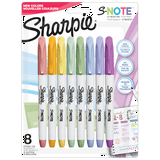 Sharpie S-Note Creative Markers, Highlighters, Assorted Colors, Chisel ...