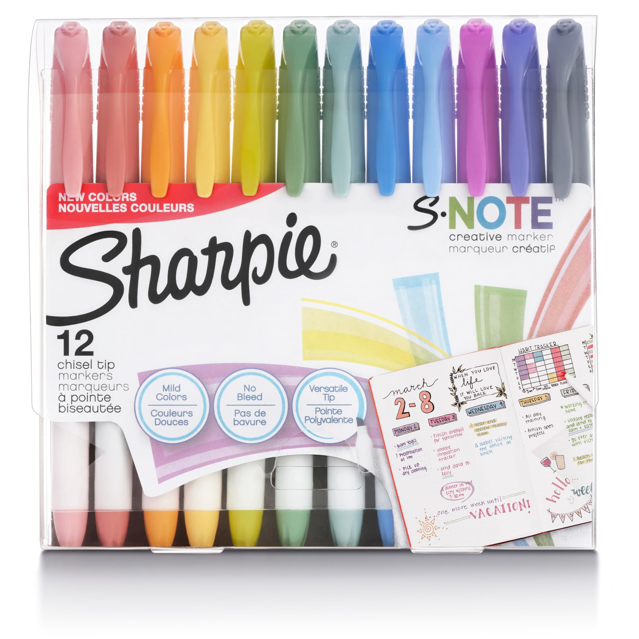 Sharpie S-note Creative Markers Pastel Highlighters Art Marker Set ...