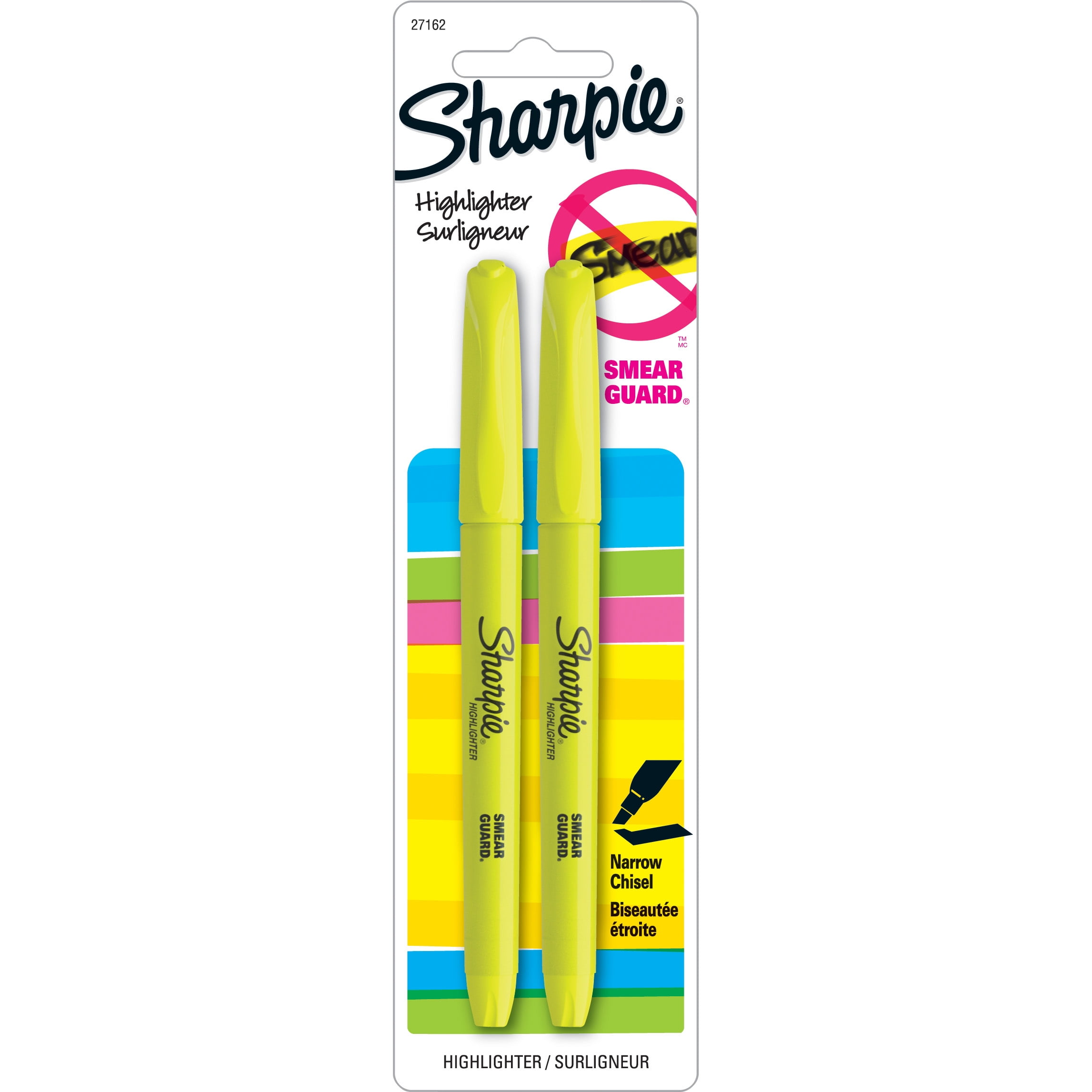 Sharpie, SAN27162PP, Accent Highlighter - Pocket, 2 Per Pack - Walmart.com