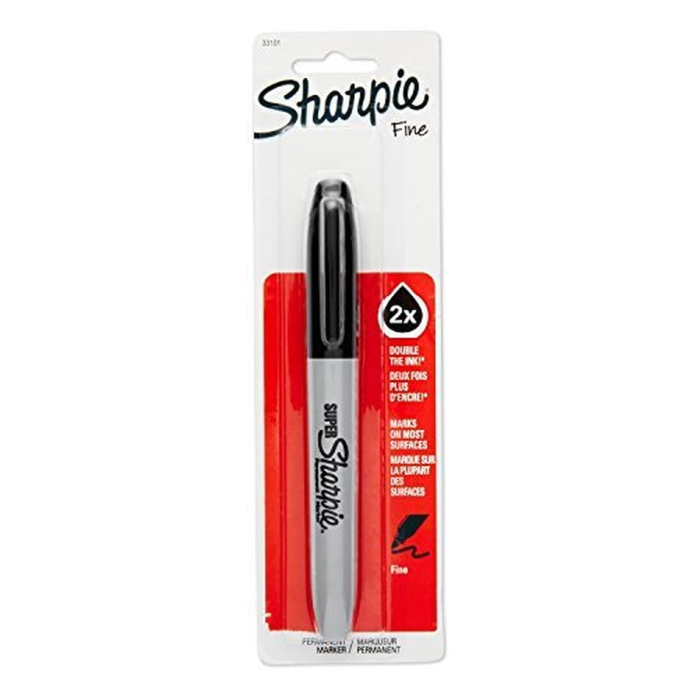 Sharpie, SAN33101PP, Super Bolt Tip Permanent Markers, 1 Card (Pack of ...