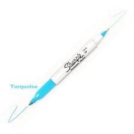 Sharpie Twin Tip Turquoise Marker - Walmart.com