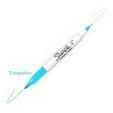 Sharpie Ultra Fine & Fine Point Twin-Tip Permanent Marker, Blue, Dozen ...