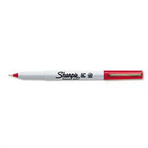 Sharpie Ultra-Fine Permanent Marker, Red - 12 Pack - Walmart Business ...