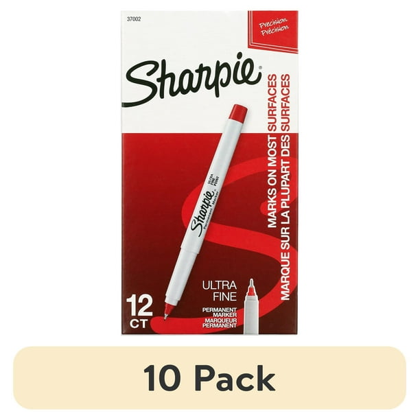 (10 pack) Sharpie Ultra Fine Point Permanent Markers, Dozen - Walmart ...