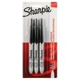Sharpie Click-Top Ultra Fine Point Retractable Permanent Markers, Black ...