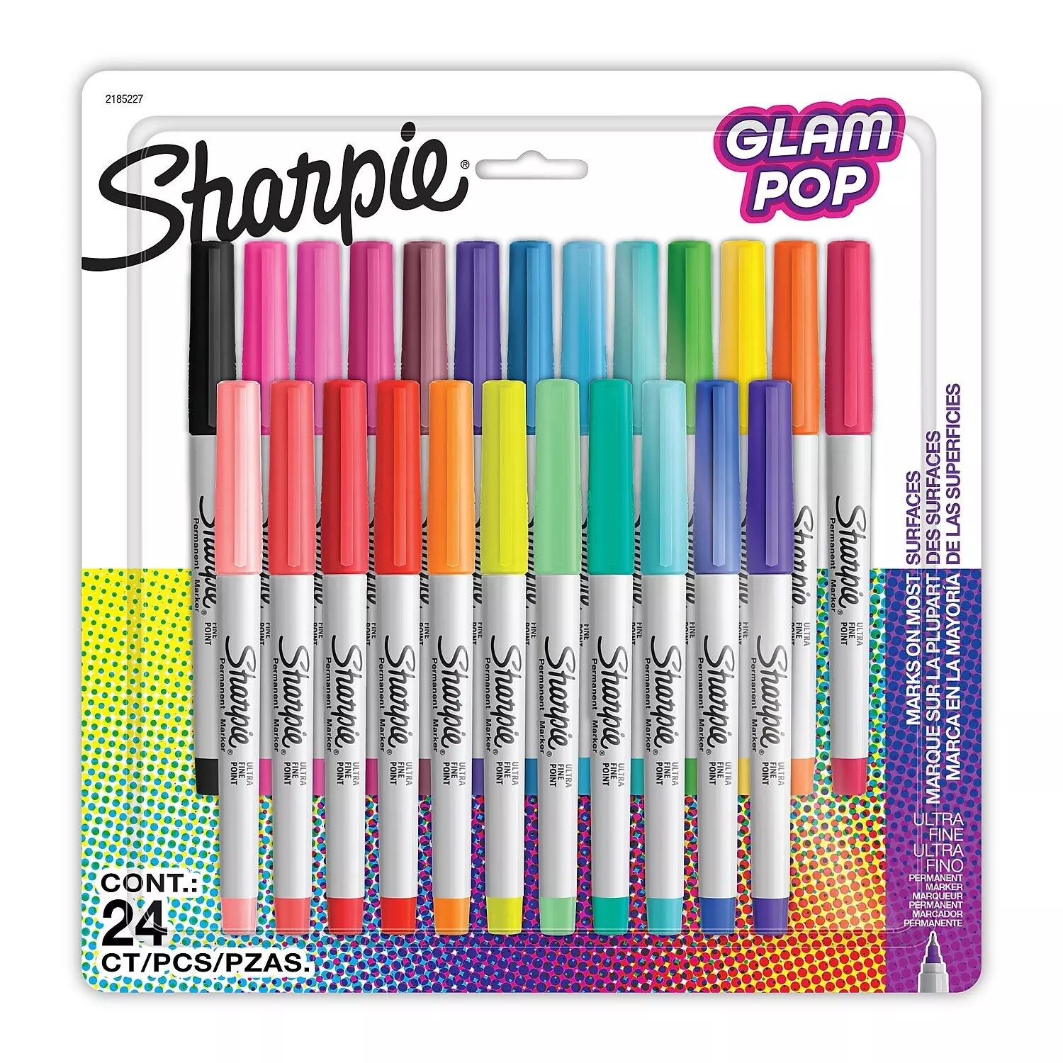Sharpie Ultra Fine Tip Permanent Marker Color Burst Assortment 24 Pack