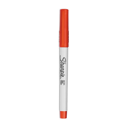 Sharpie Ultra Fine Tip Permanent Marker, Ultra-Fine Needle Tip, Red ...