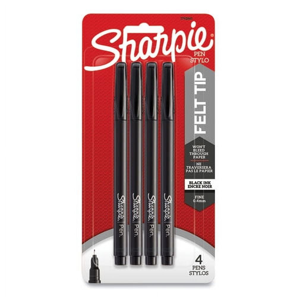 Sharpie Water-Resistant Ink Porous Point Pen, Stick, Fine 0.4 Mm, Black ...