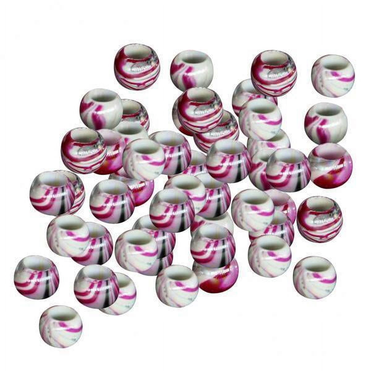 Sharplace 5X 50x Women Beads Hair Braid Cuff Clips Hair Accessory Rose ...