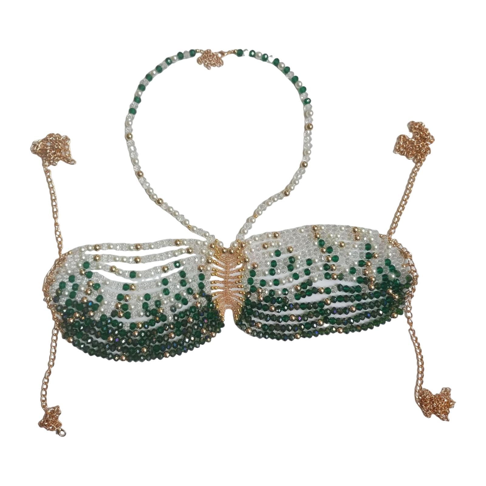 Sharplace Body Chain Bra Boho Bra Gift Unique Underwear Fashion Beads ...
