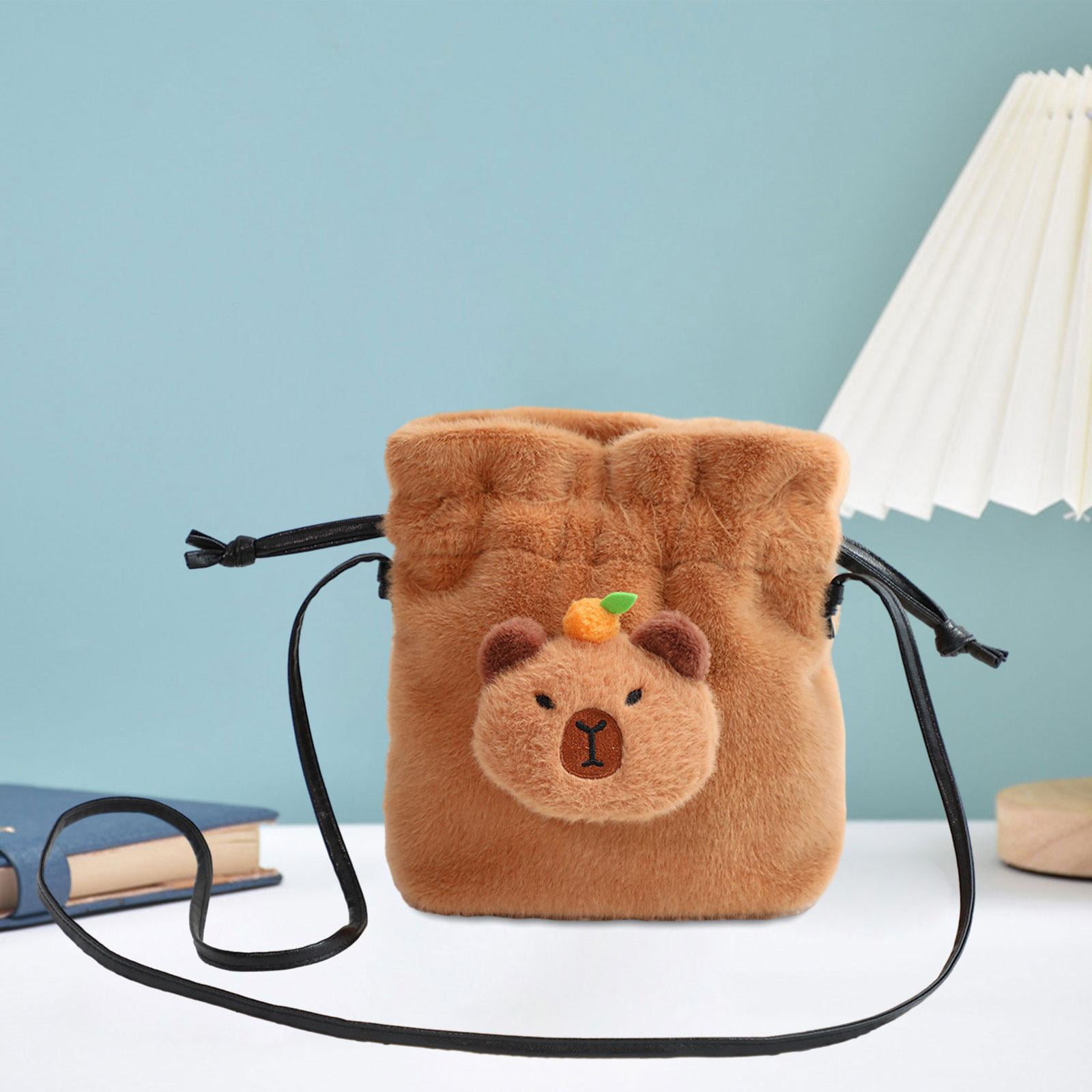 Sharplace Capybara Crossbody Bag Phone Bag Casual Travel Bag Mini Soft ...