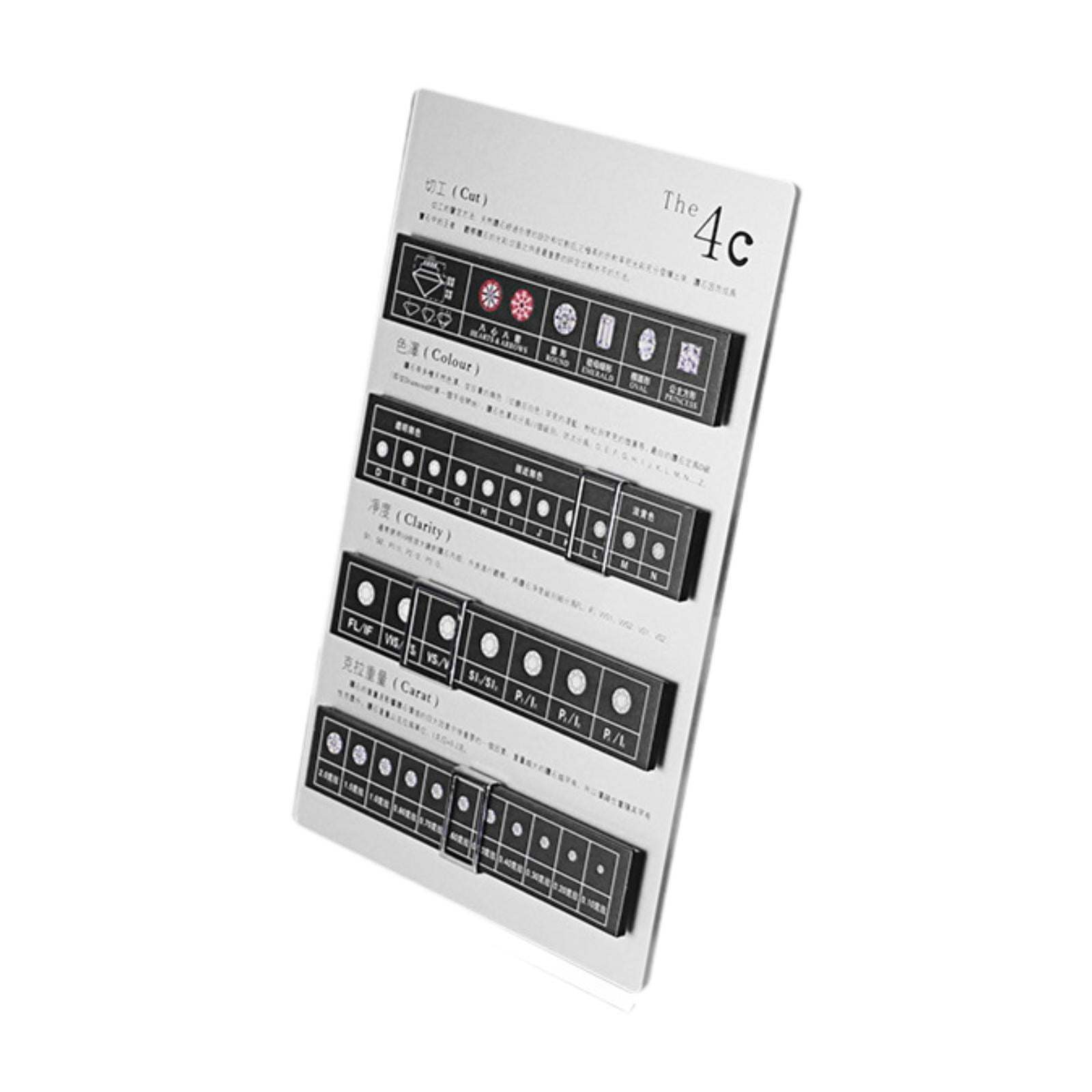 Sharplace Diamond Grading Board Identification Tool Acrylic Sales ...