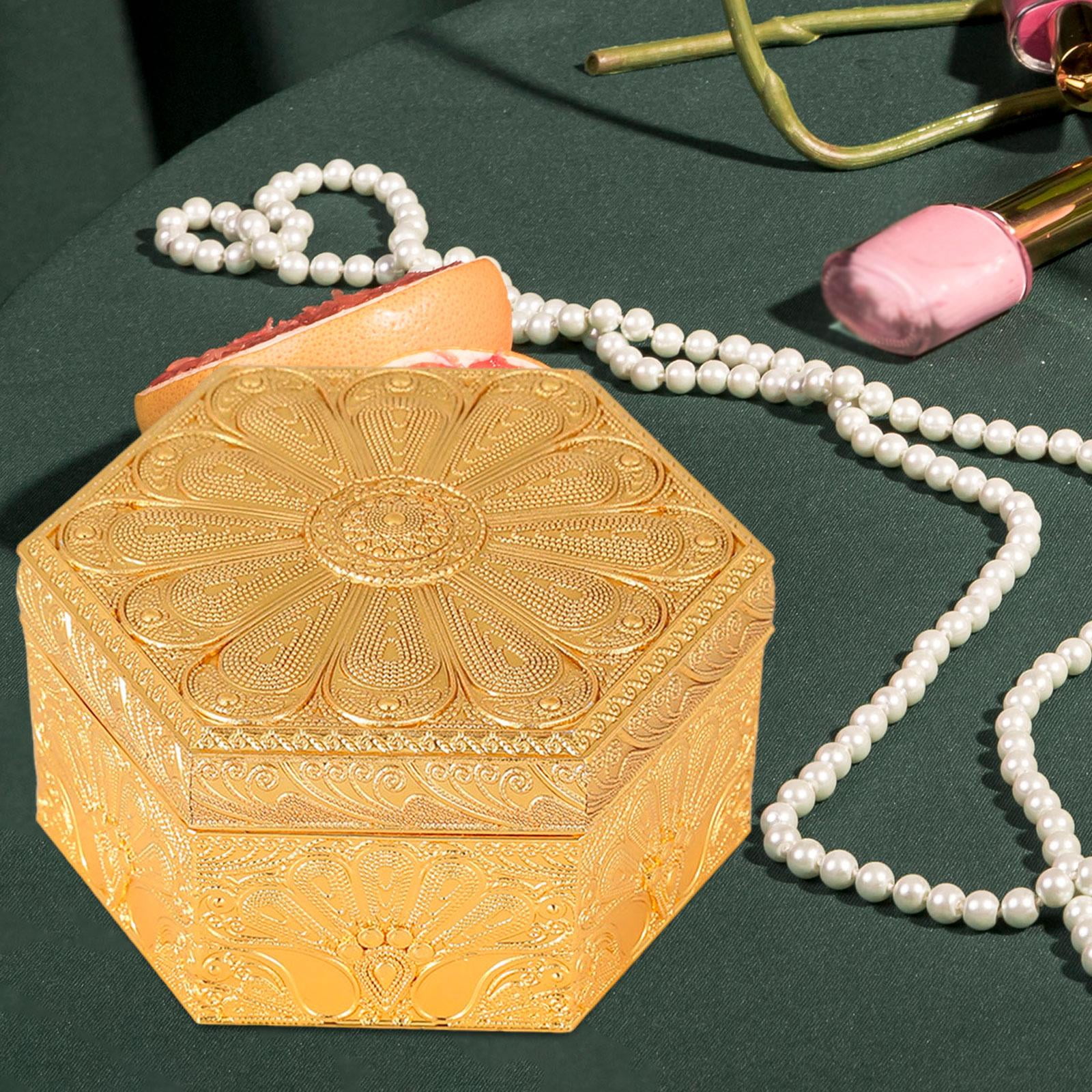 Sharplace Embossed Jewelry Decor Craft Collectible Storage Case Trinket ...