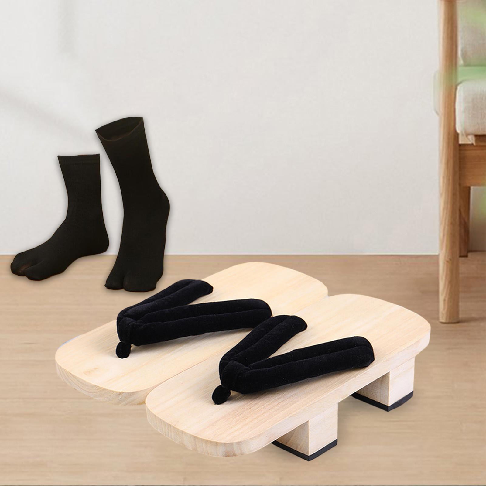 Sharplace Japanese Wooden Clogs Portable Japanese Traditional Sandals ...