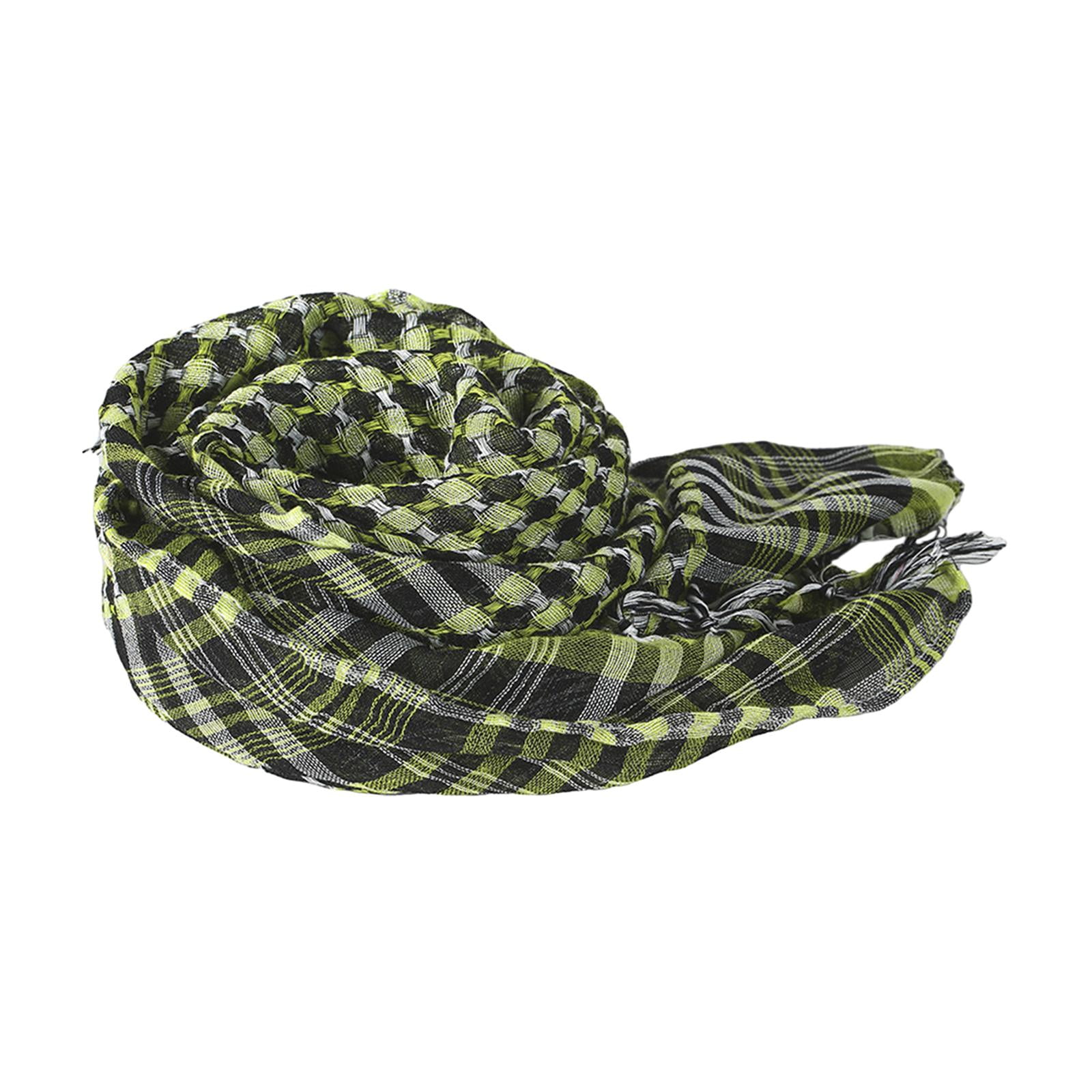 Sharplace Outdoor Arabic Scarf Plaid Fringe Scarves Headwear Thickened ...