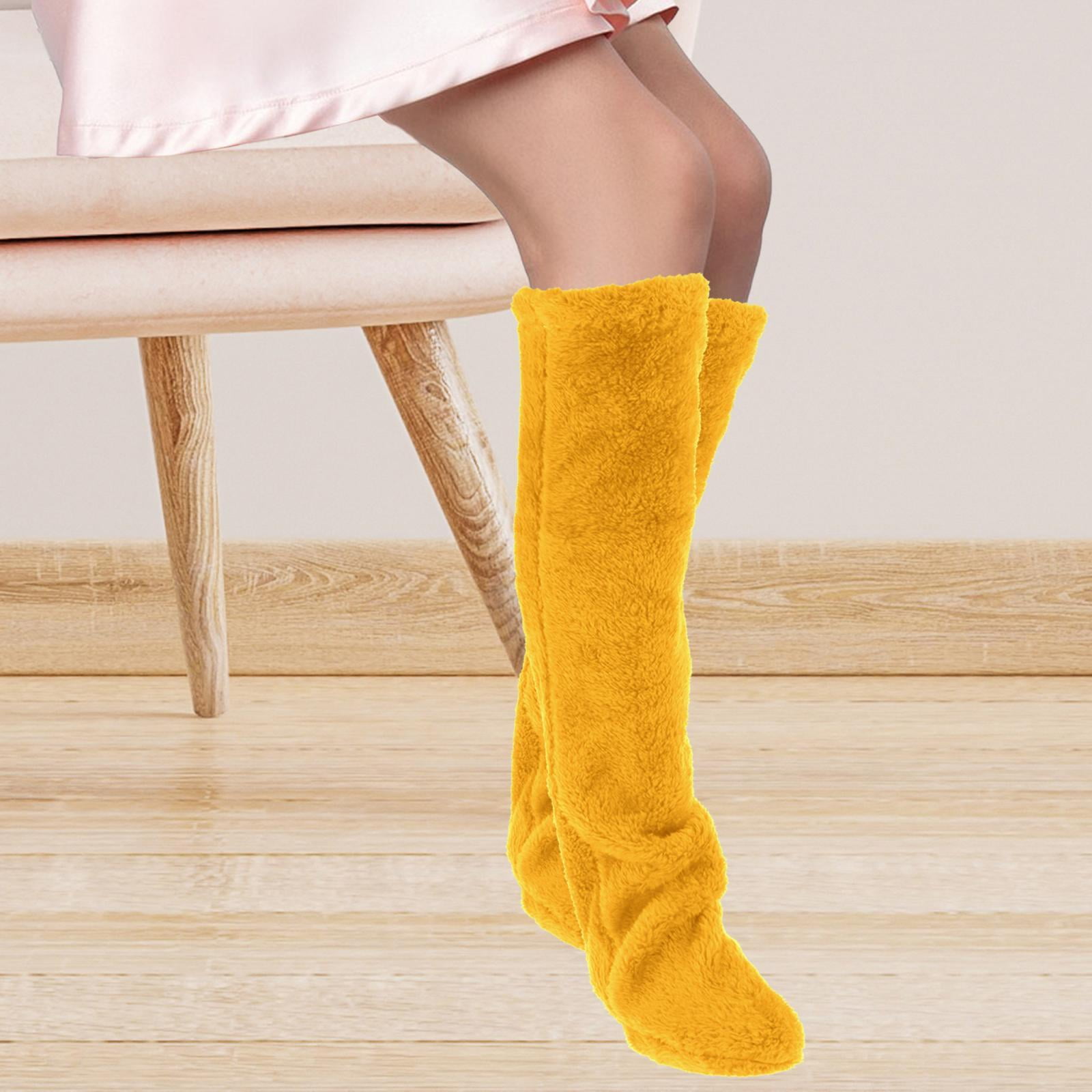Sharplace Plush Leg Warmers Leg Stocking Costume Boot Cuffs Home Long ...