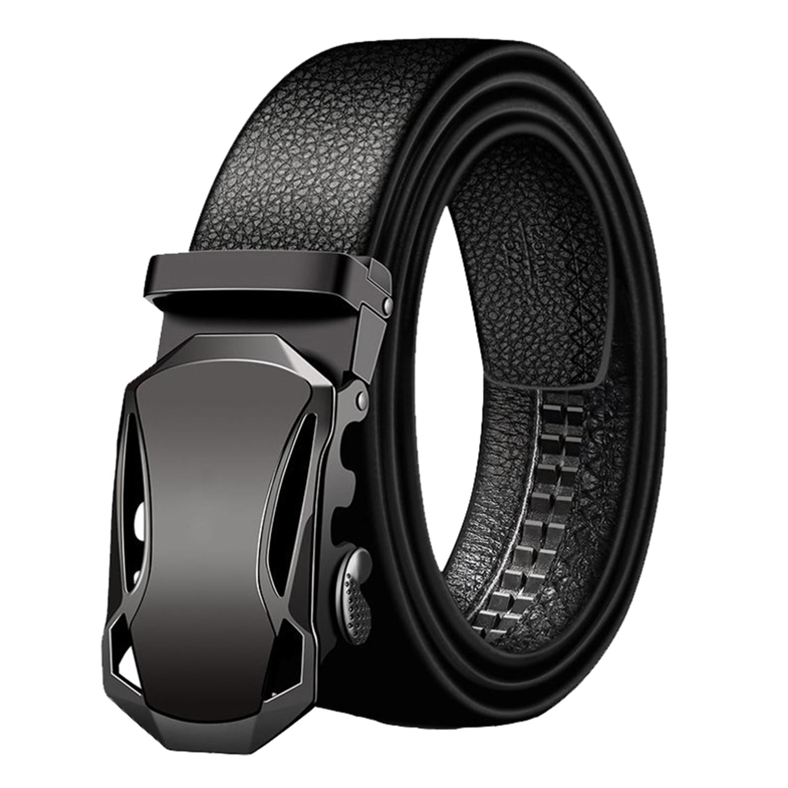 Sharplace Ratchet Belt Automatic elt PU Leather Adjustable Business ...