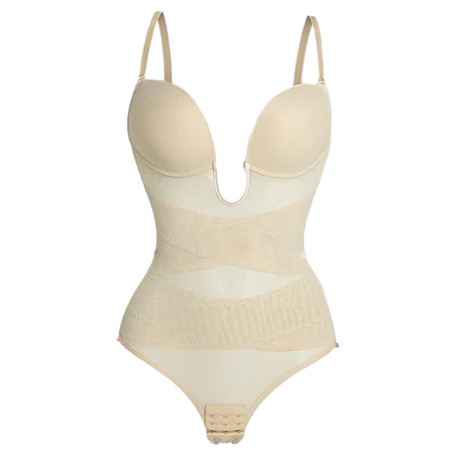 Sharplace Womens Shapewear Bodysuit Tank Top Backless Adjustable Straps ...