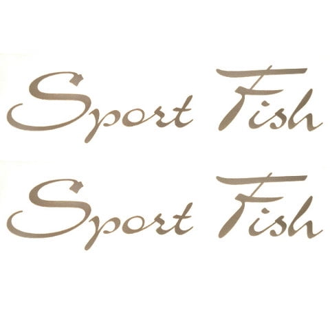Weeres Pontoon Boat Decal Stickers | Sport Fish Silver Stickers (Pair ...